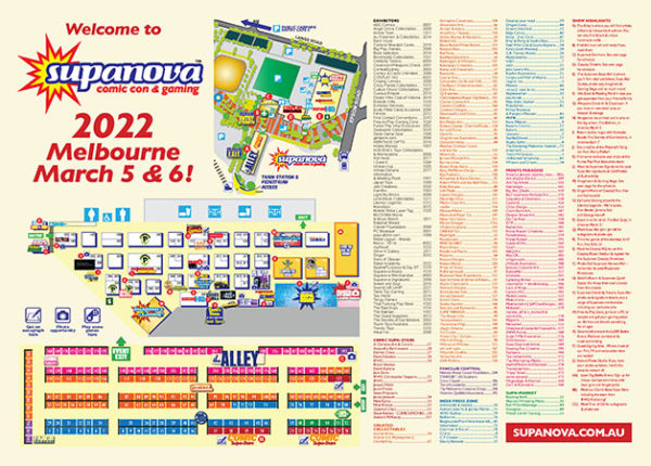 Event Guide for Supanova 2022 - Melbourne! - Supanova Comic Con & Gaming